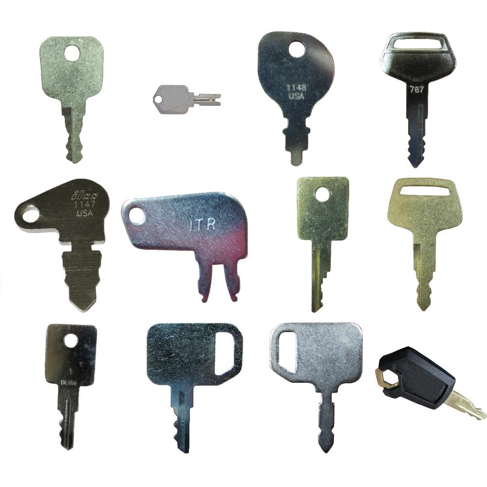 49643MA 14 Pc. Basic Heavy Equipment Key Set Fits Briggs and Stratton