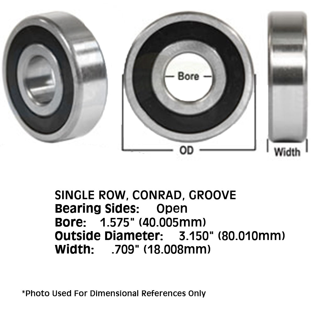 Ball Bearing Fits National Replaces 208-LO