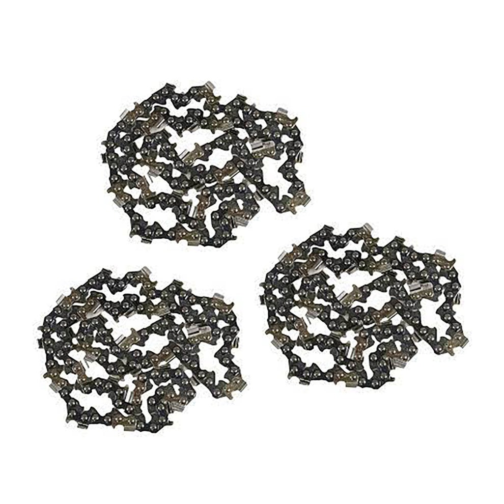 Qty 3: 16" Low Profile Chainsaw Chains Fits CARLTON Replaces N4C-556