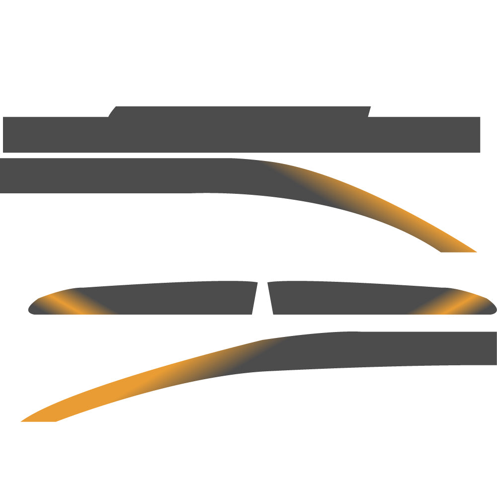 F502HB Hood Decal Kit Set Fits Ford Tractor 3000 1968 and Up