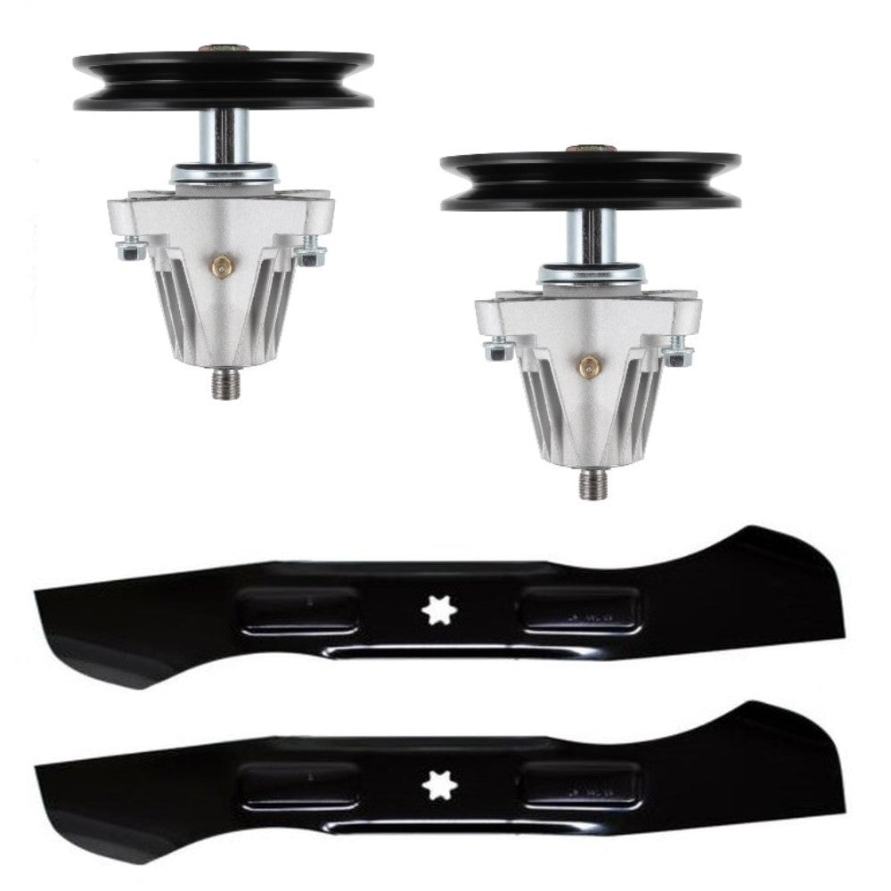 Mower Deck Spindle & OEM HL Type Blade Kit for MTD Riding Mower 46" De