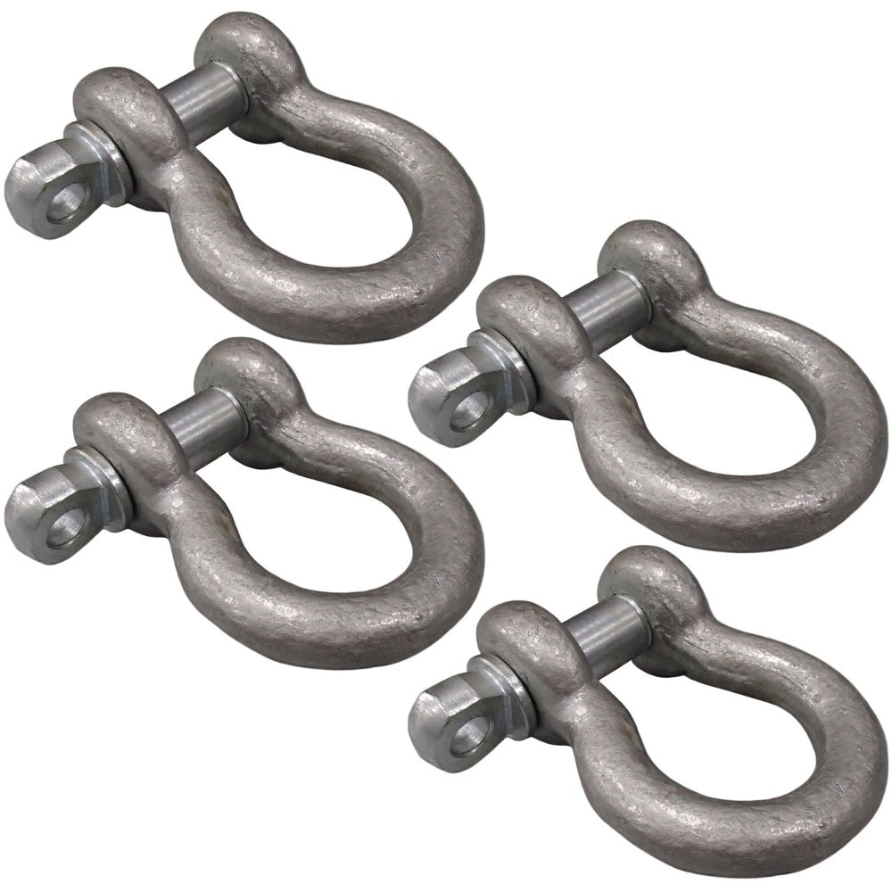 4x 3/4" Screw Pin Shackle Anchor Ring Chain Cable Haul Lift Rope Clevi