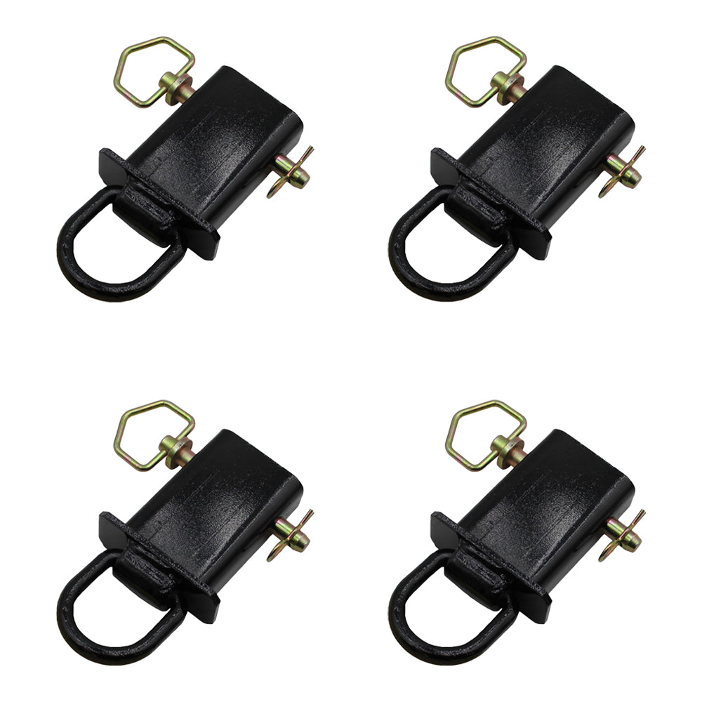 Set of Four Stake Pocket D-Rings PK-SPTD Secures Cargo by Adding Tie-D