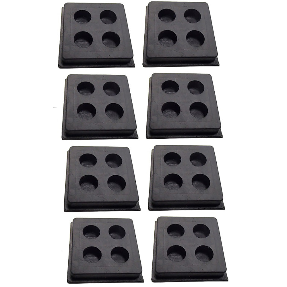 Set of 8 Heavy Duty Anti Vibration Isolation Rubber Pads 2" x 2" x 3/4