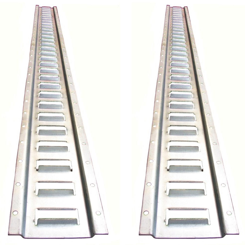 Set of (2) 5' Galvanized E-Track for Enclosed Trailer Cargo Truck Van