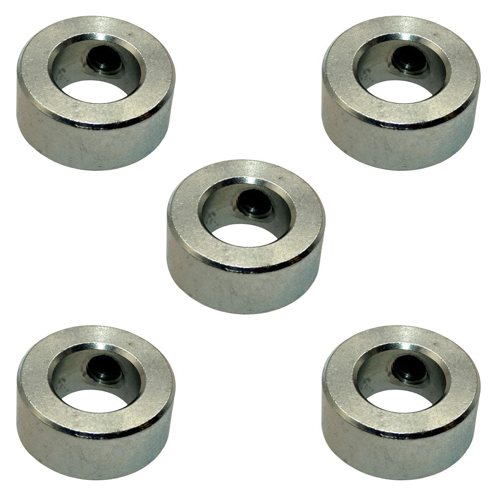 Qty 5: Solid Shaft Set Collars Fits Universal Products Replaces SC-A-6