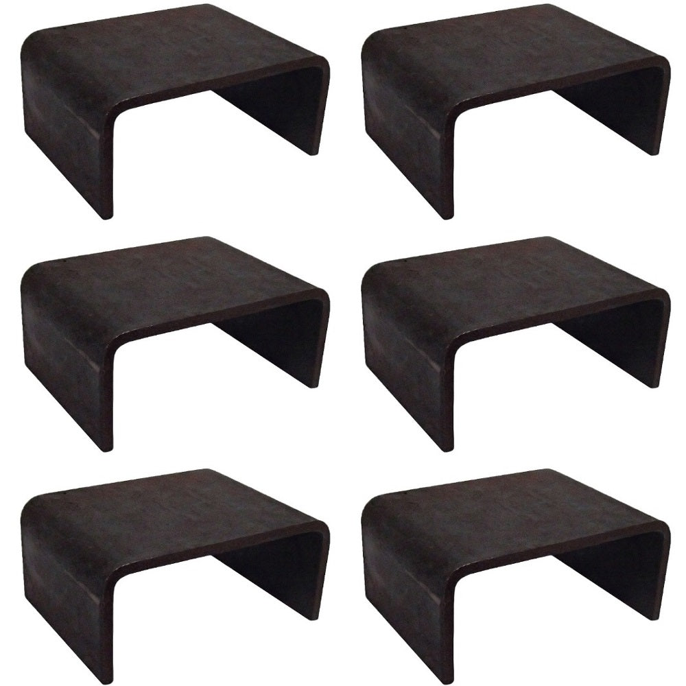 (6) Steel Weldable Stake Pocket Brackets For Tow-Trucks Flatbeds Vans